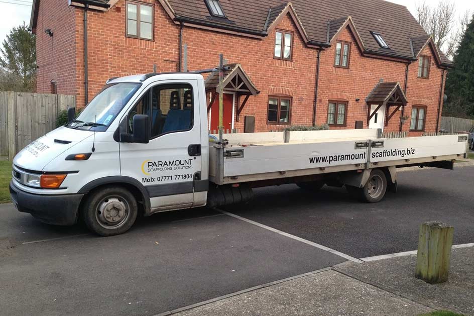 Signwritten Van - Paramount Scaffolding Solutions